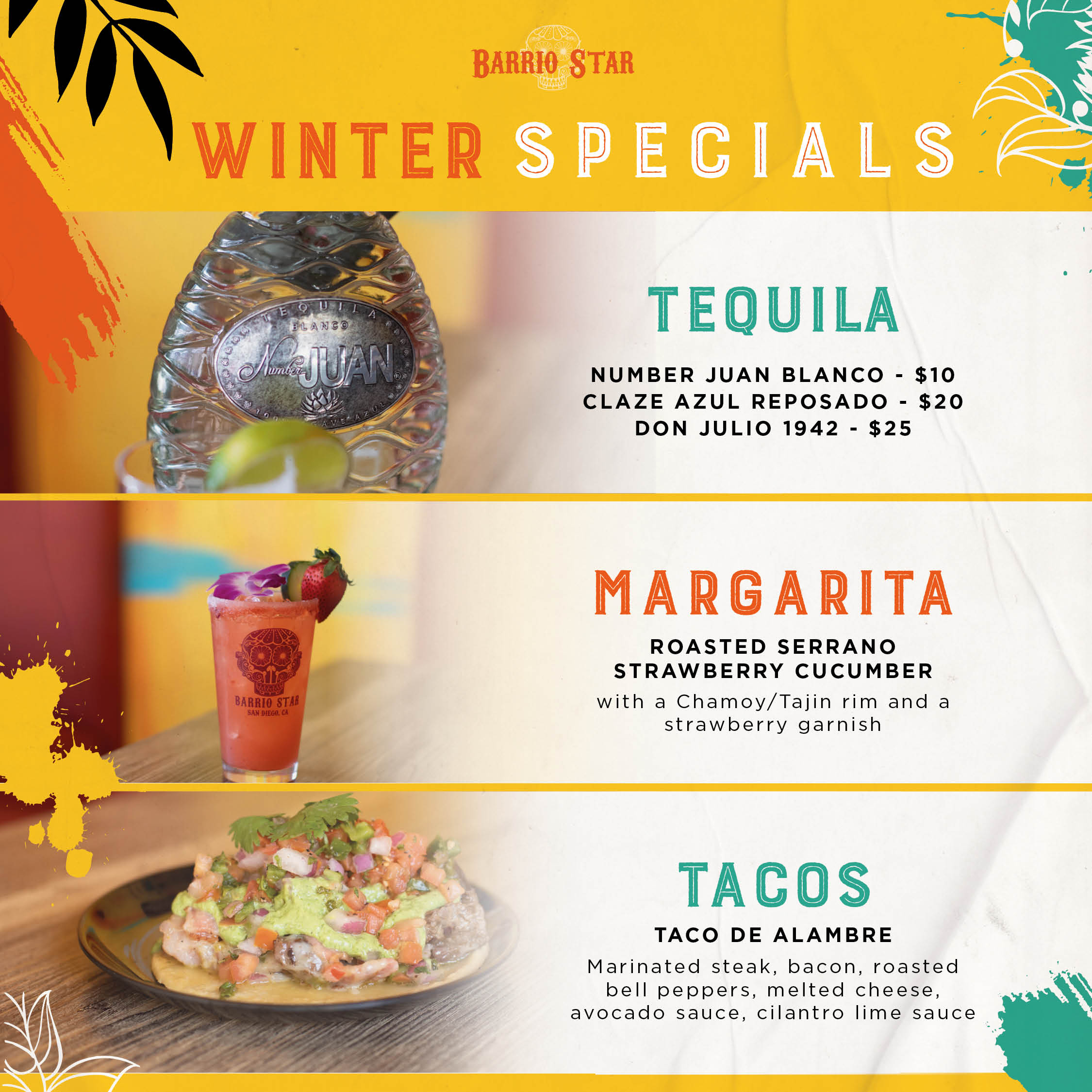 Seasonal Specials - Barrio Star